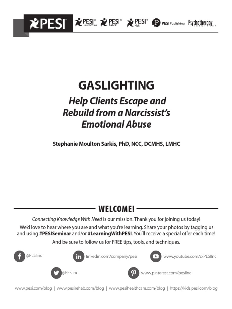 Manual Gaslighting | Download Free PDF | Dialectical Behavior Therapy ...