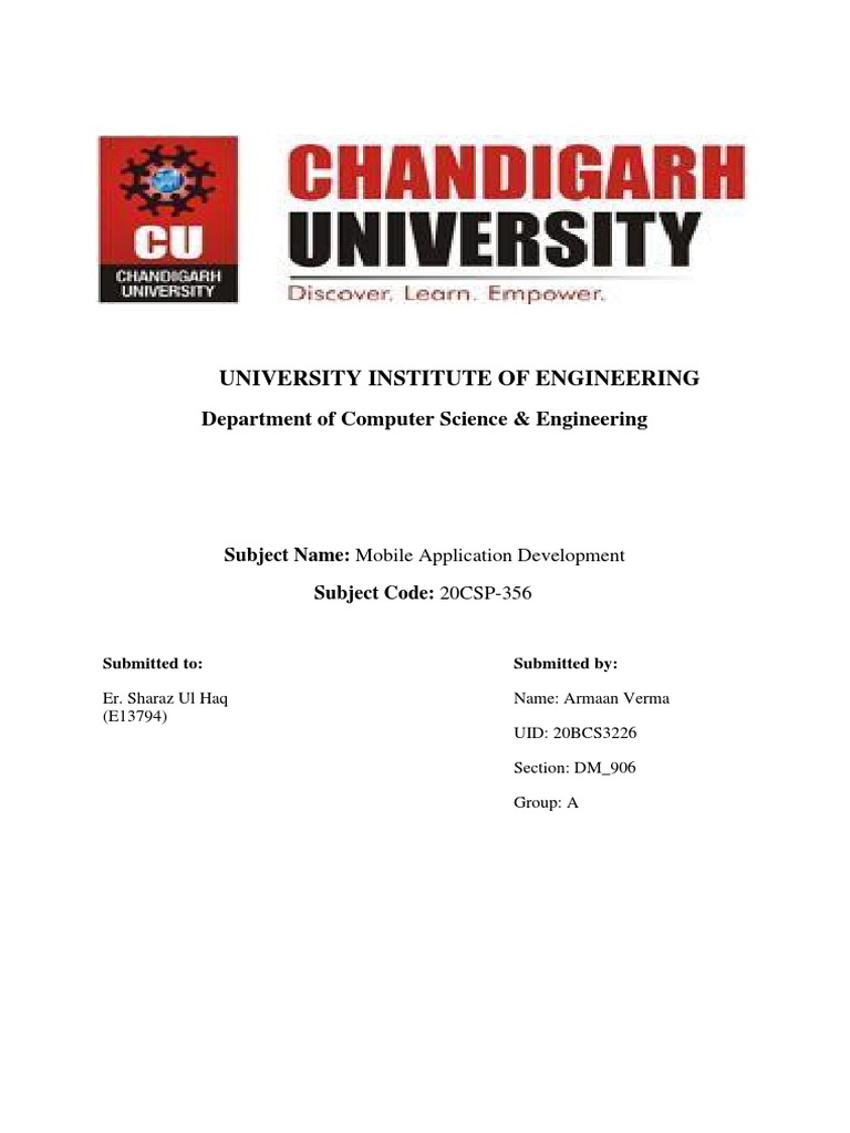 EXP 1 MAD LAB - Armaan Verma | PDF | Android (Operating System) | Java ...