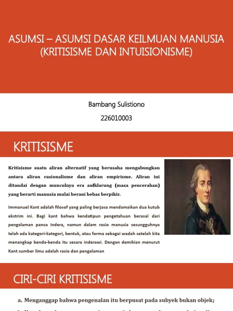 Asumsi - Asumsi Dasar Keilmuan Manusiafix | PDF