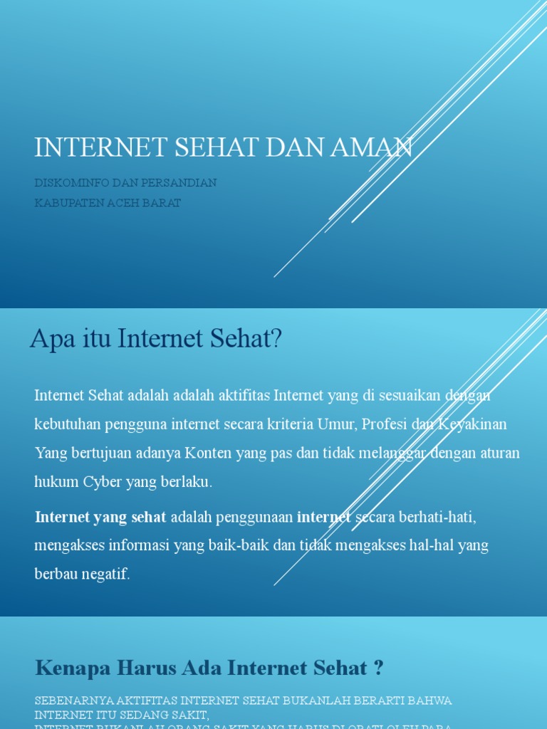 Internet Sehat Dan Aman | PDF