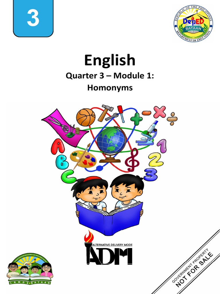 English3 q3 Mod1 Homonyms-1 | PDF