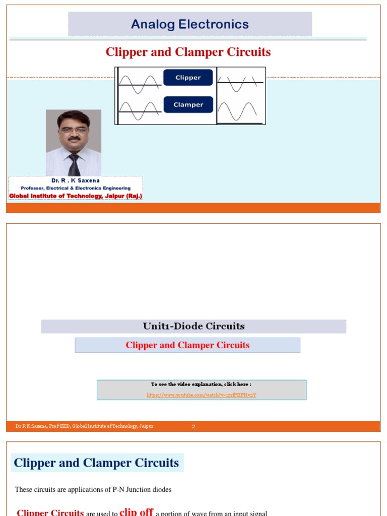 Clamper and Clipper | PDF | Electric Power | Electricity