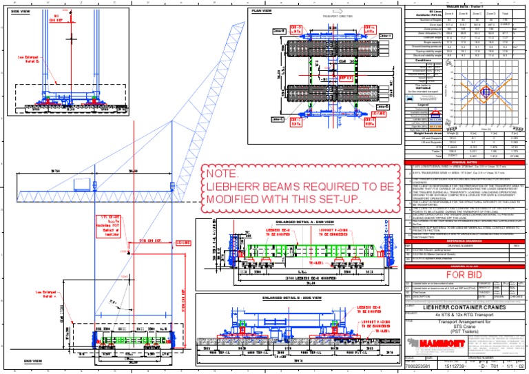 STS Crane Transport Layout Plan | PDF | Trailer (Vehicle) | Land Transport