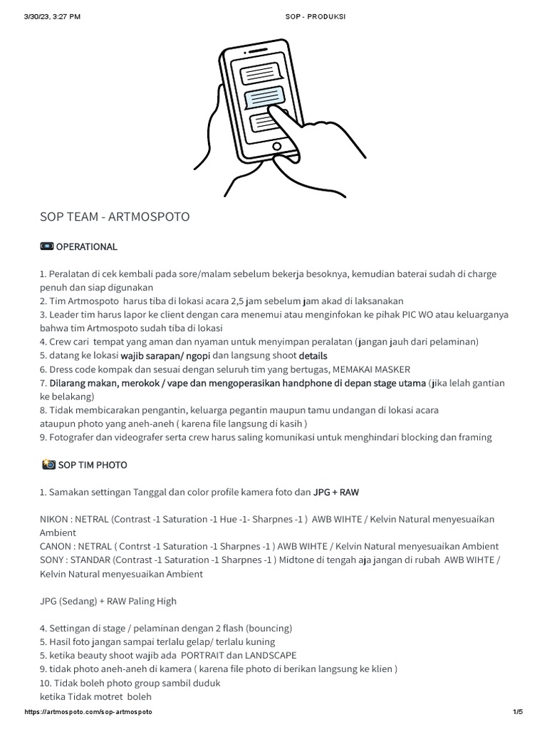 Sop - Produksi | PDF