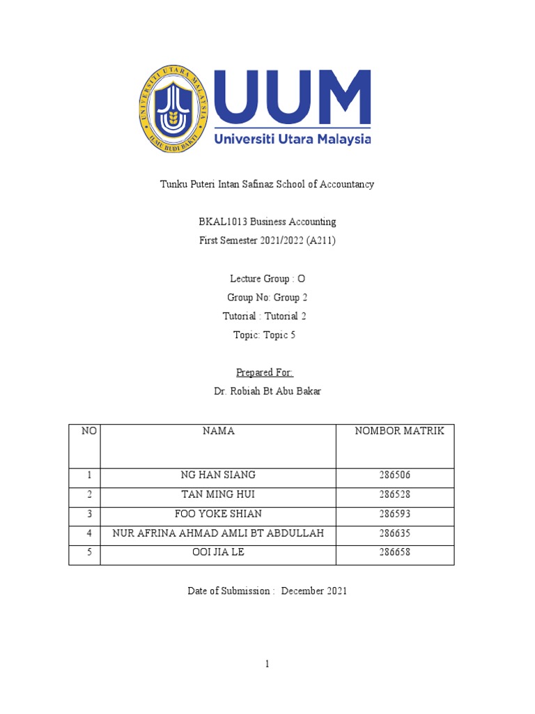 A211 Tutorial 2 (JiaLe) | PDF | Debits And Credits | Payments