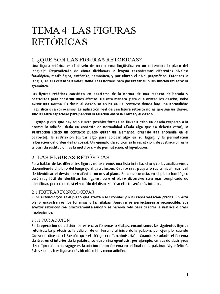 Tema 4 | PDF | Rima | Metáfora