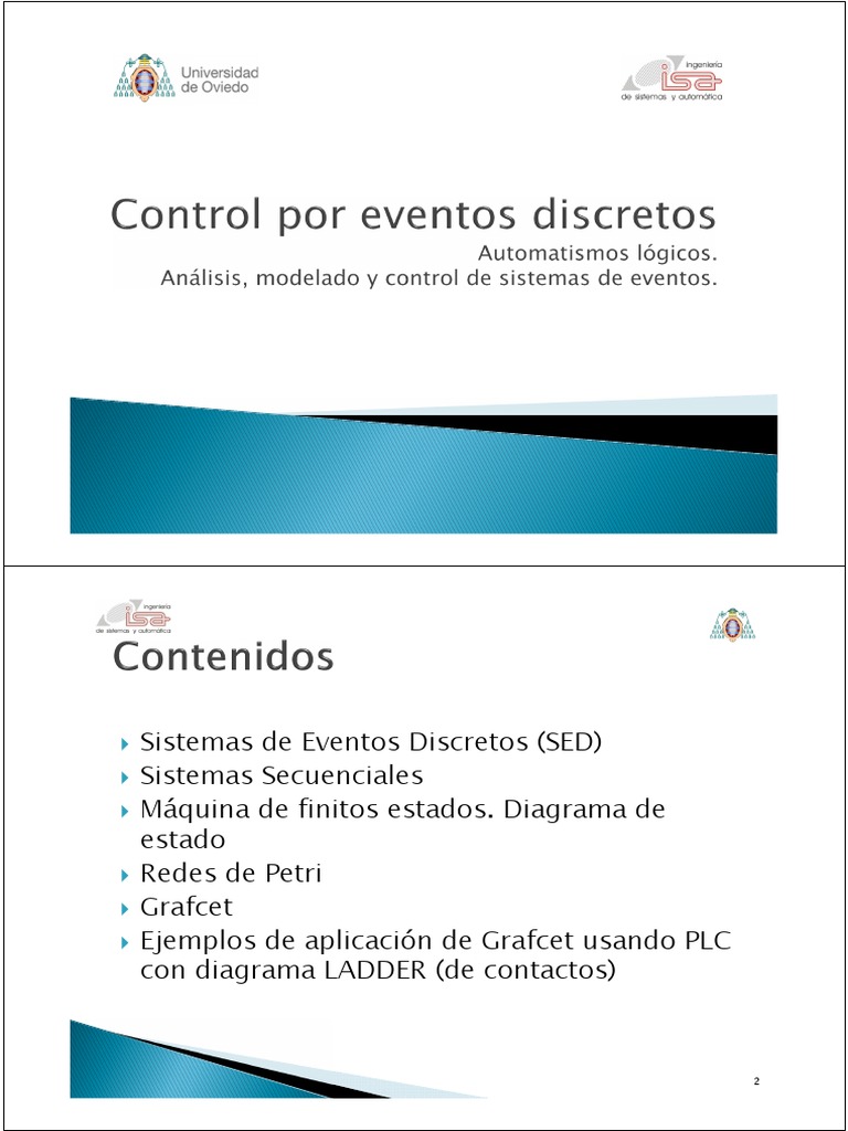 Control Por Eventos Discretos | PDF | Automatización | Controlador lógico programable