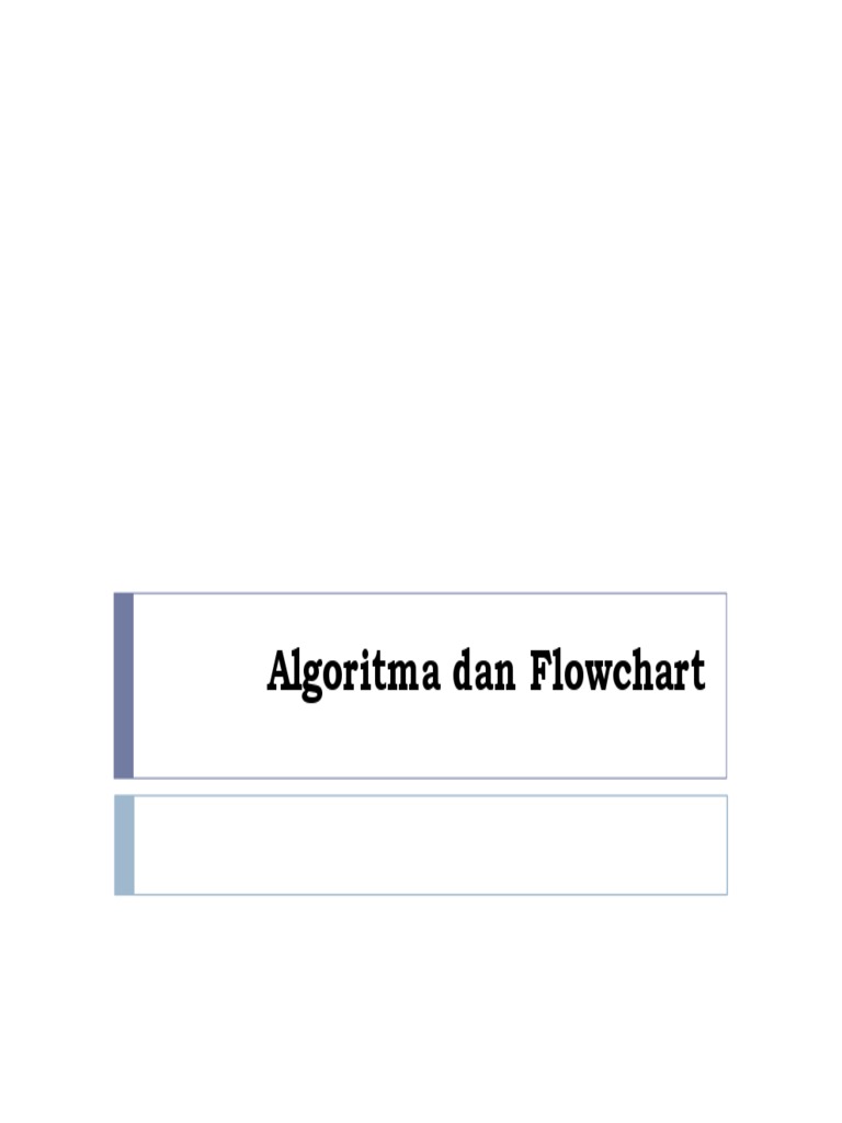 Algoritma dan Flowchart 2021 | PDF