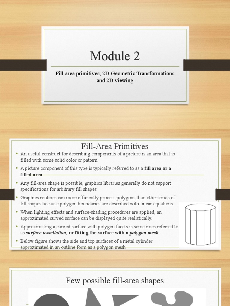 CG Module 2 - Part1 | PDF | Polygon | Vertex (Geometry)