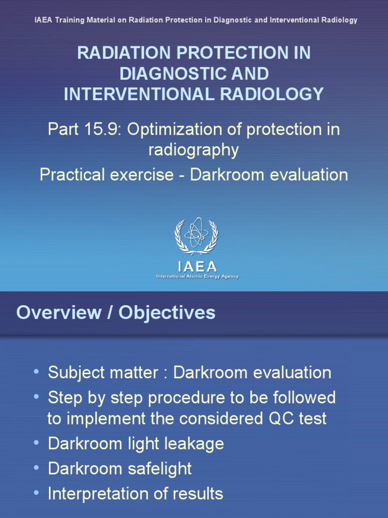 RPDIR-P15.9 Darkroom WEB | PDF | Radiography | Medical Imaging