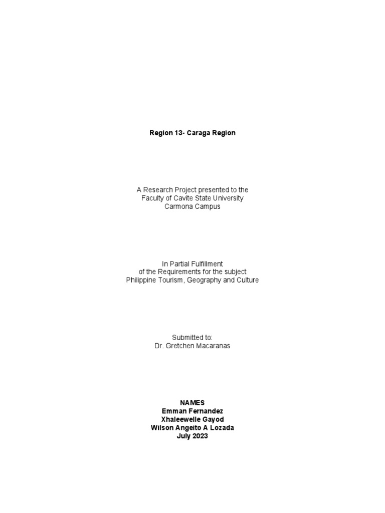 Caraga Region Tourism Guide | PDF | Beach