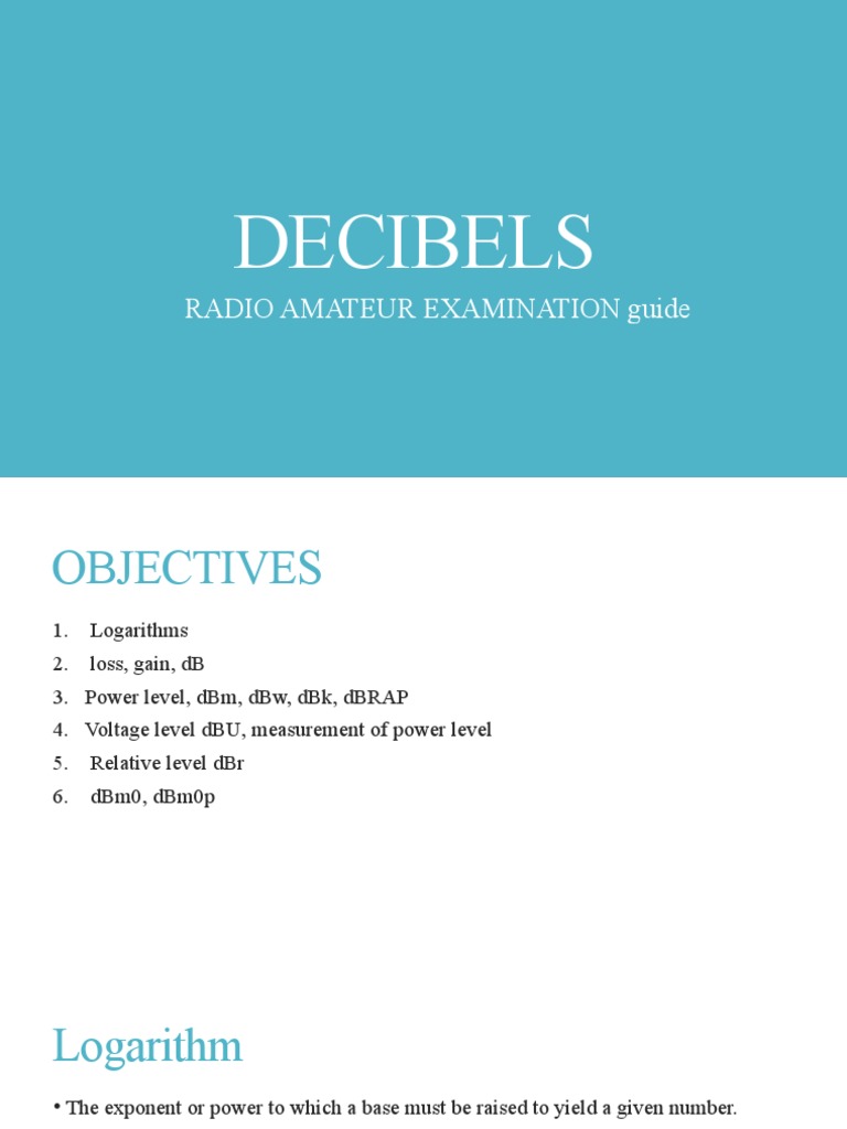DECIBELS | PDF | Decibel | Electrical Engineering