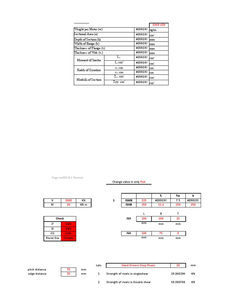 Steel Connection Design | PDF | Beam (Structure) | Rivet