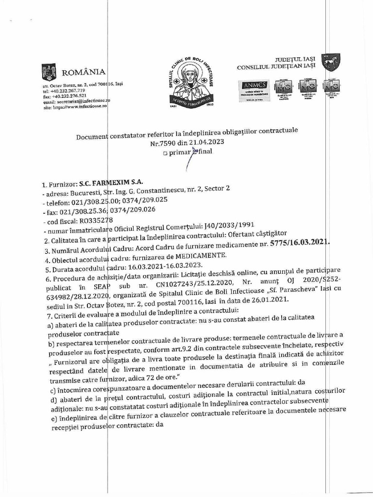 Document Constatator Farmexim | PDF