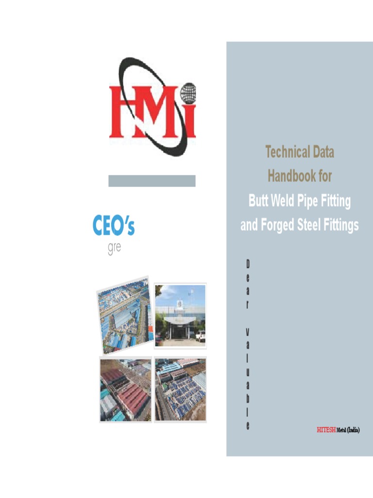 Technical Data Handbook For Butt Weld Pipe Fitting and Forged Steel Fittings (PDFDrive) | PDF ...