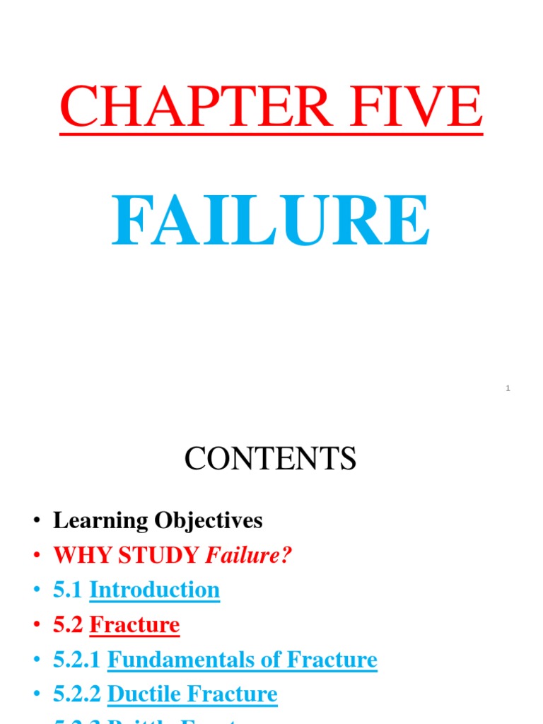 CHAPTER 5 Failure | PDF | Fracture | Ductility