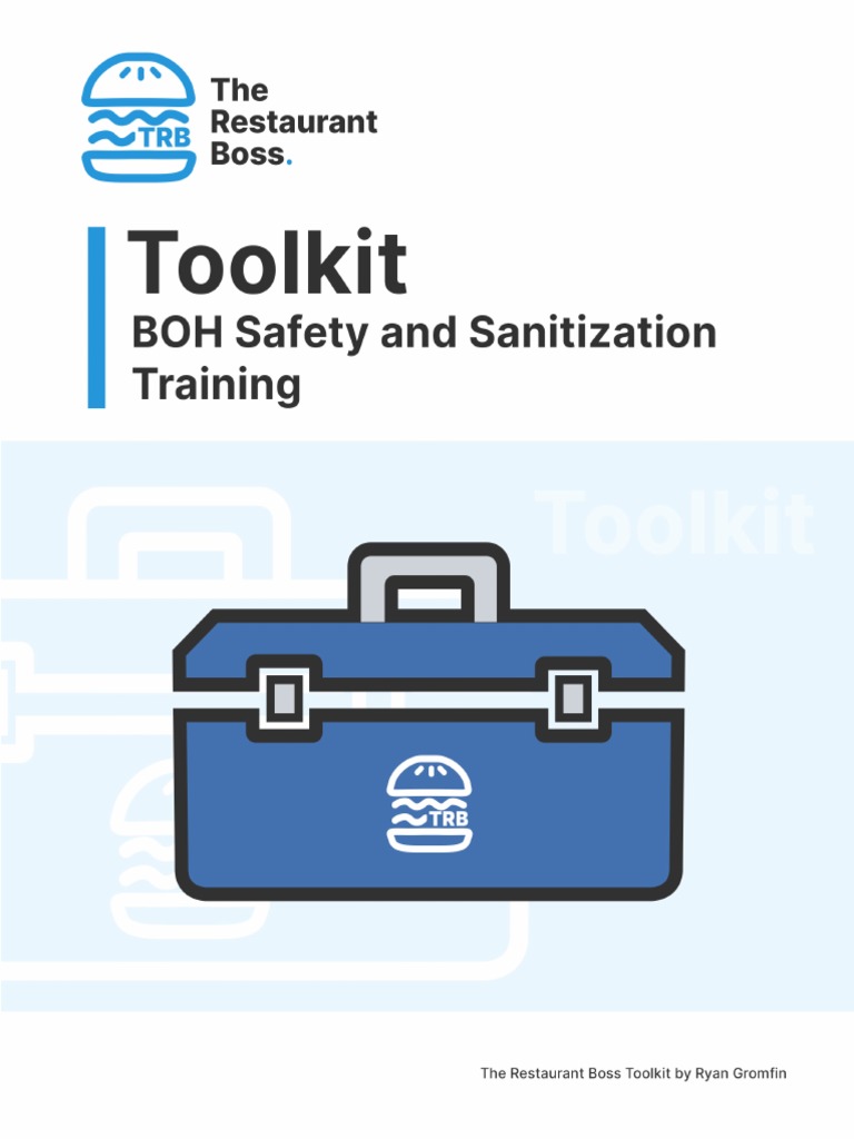 The Restaurant Boss Toolkit BOH Safety and Sanitization Training | PDF ...