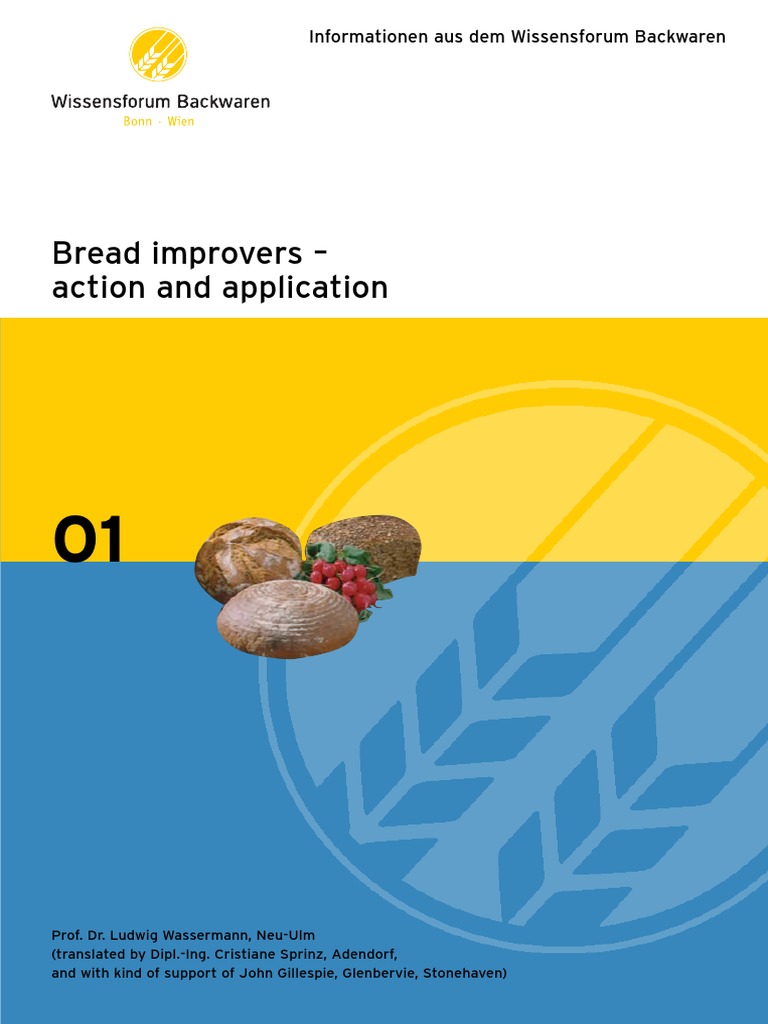 01 - Bread Improvers Action and Application - Fachbroschuere | PDF | Breads | Flour