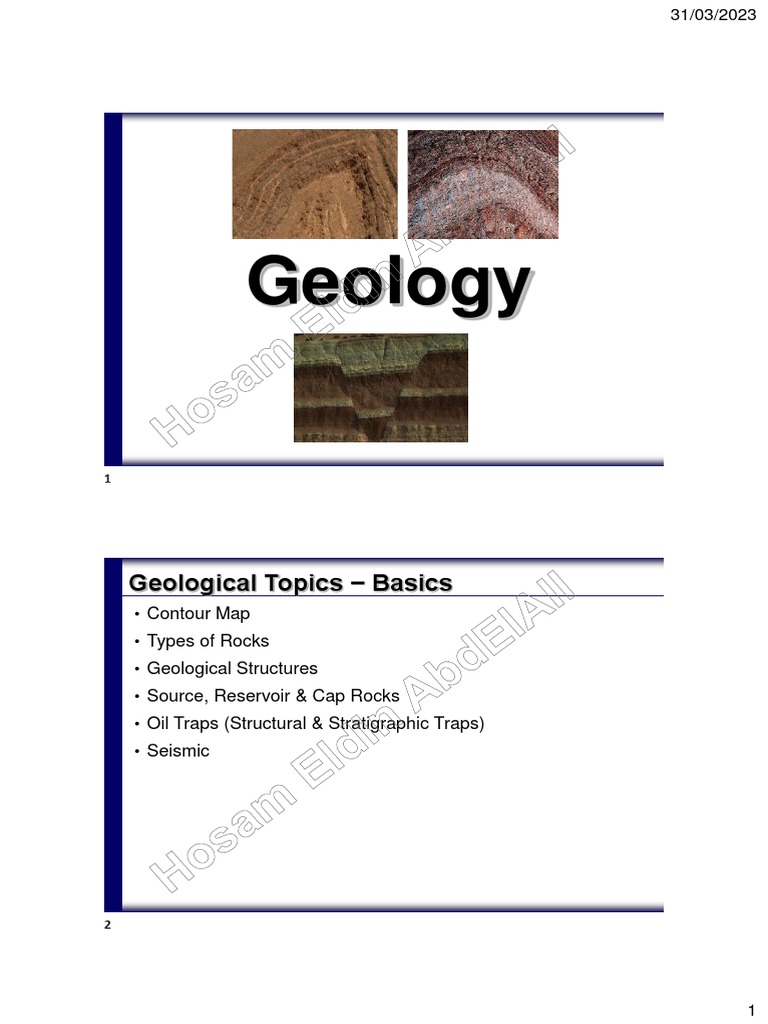 Geology: Geological Topics Basics | PDF | Petroleum Reservoir | Reflection Seismology
