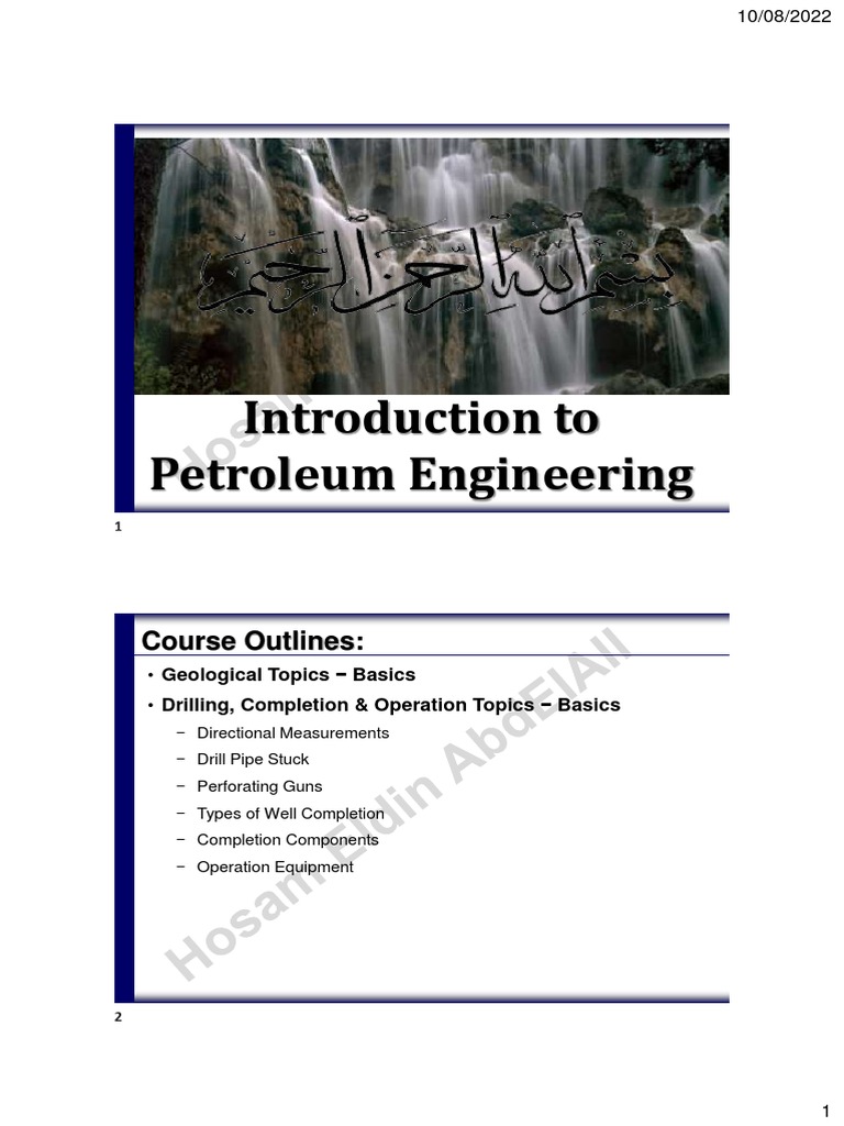Introduction to Petroleum Engineering | PDF | Petroleum Reservoir ...