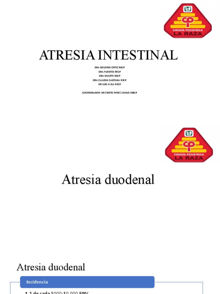Atresia Intestinal: Clasificación y Tratamiento | PDF | Abdomen ...
