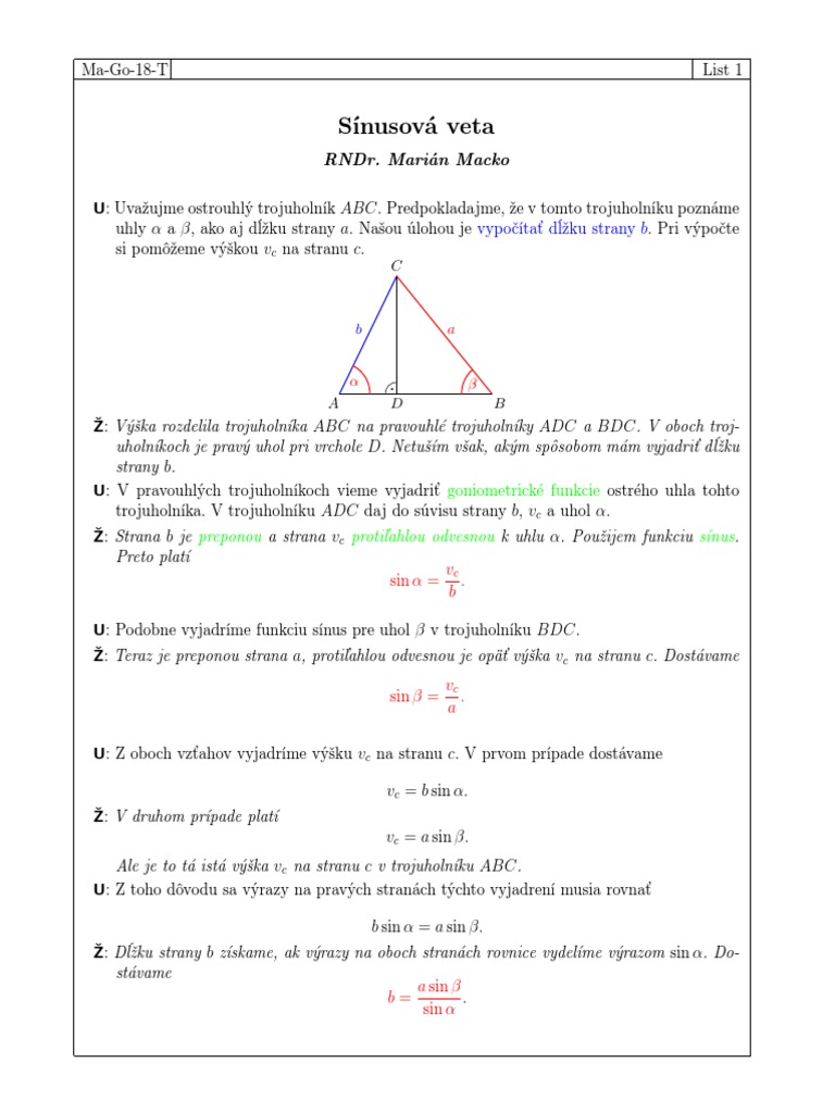 Sínusová Veta | PDF