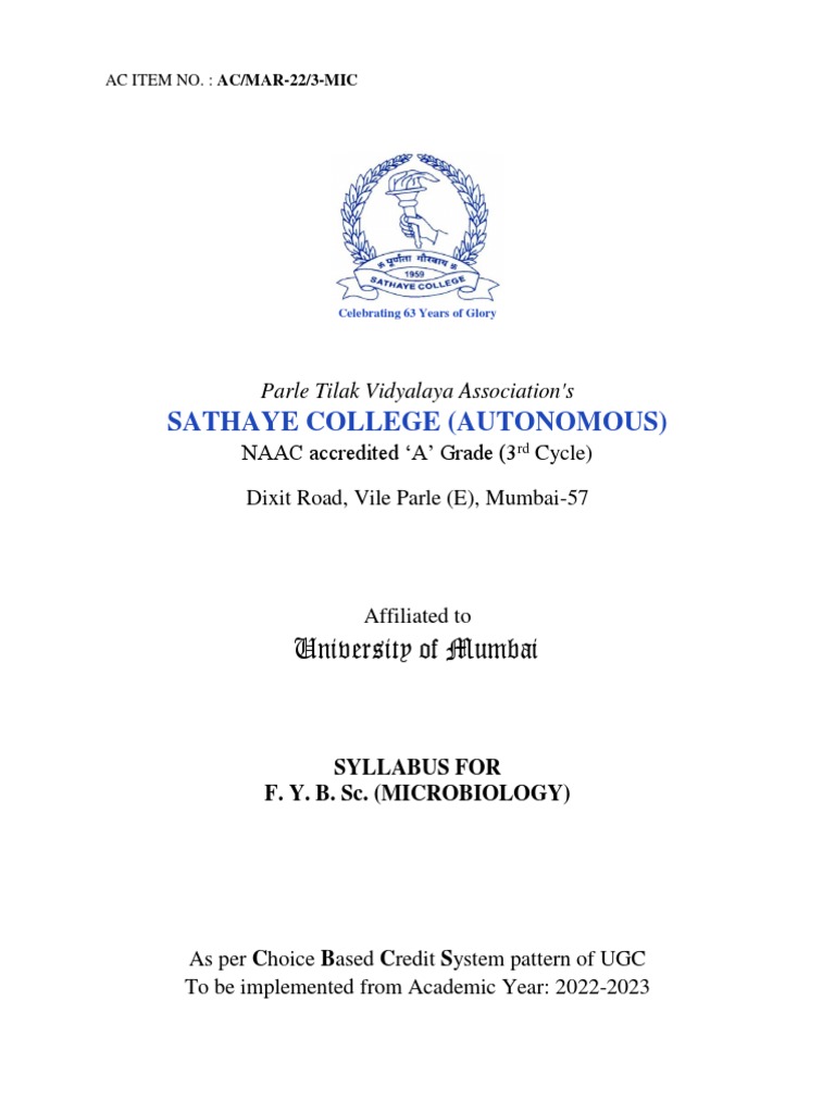 FYBSc Syllabus Microbiology 2022-23-e4ce6450-a701-435b-b7cb ...