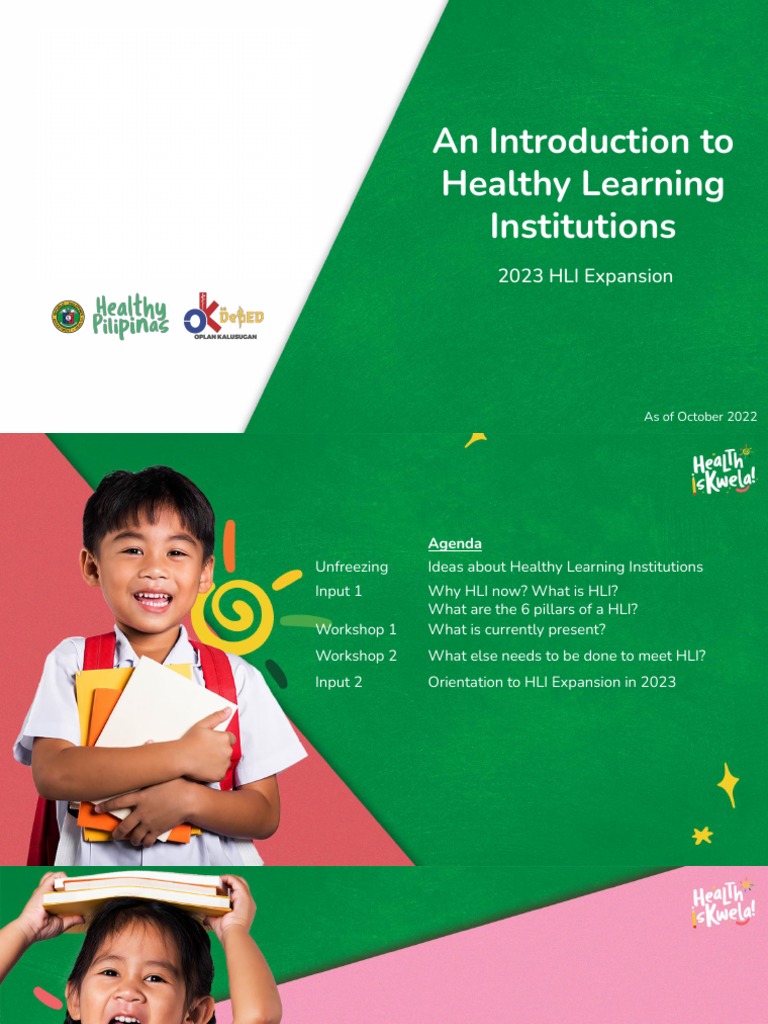 (DOH HPB) Orientation To Healthy Learning Institutions and The 2023 HLI ...