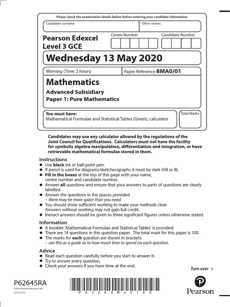 As 12020 Ans | PDF | Mathematics | Equations