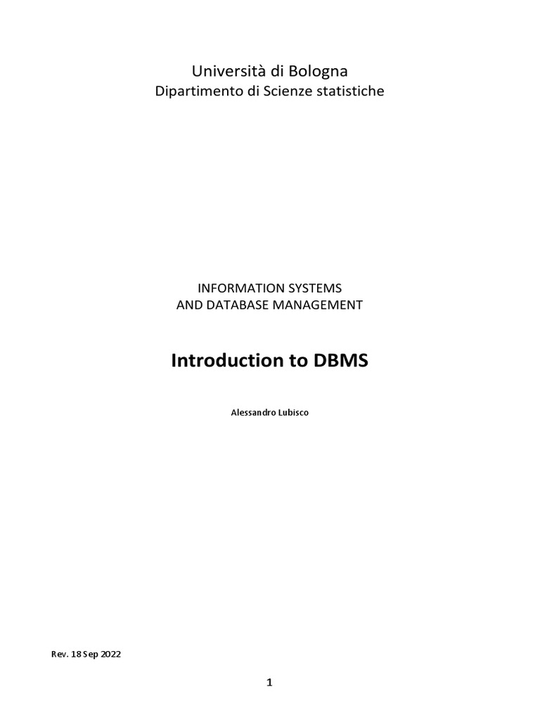 02 Introduction To Dbms Notes Ingles Pdf Databases Computer File 