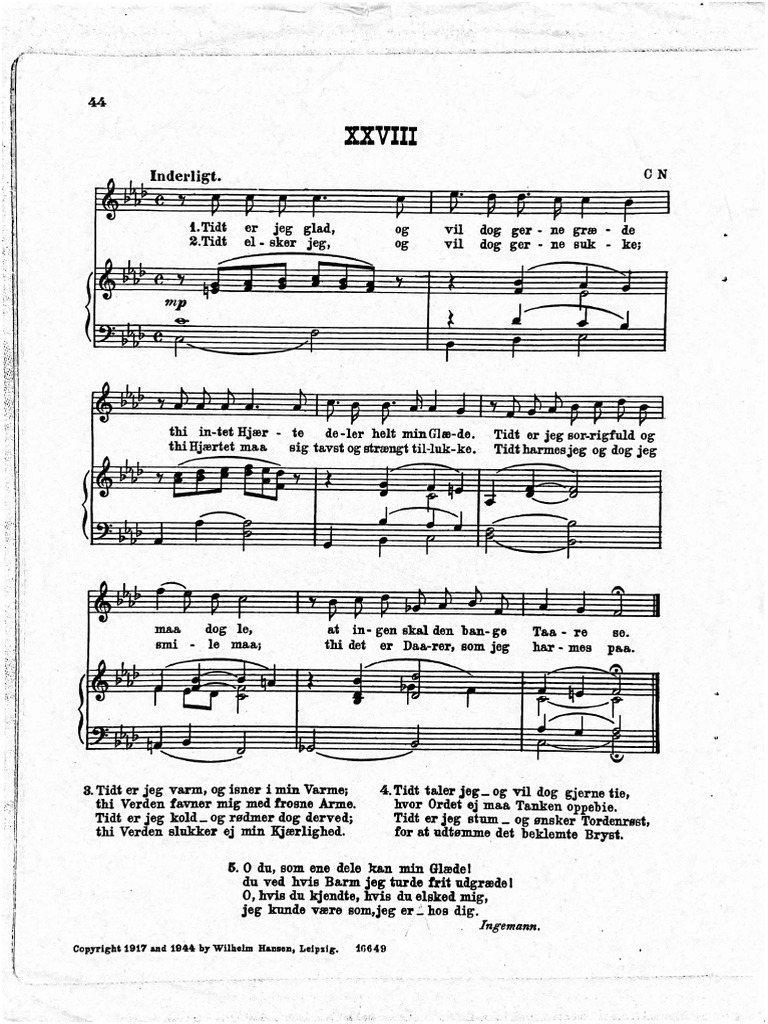 Tit Er Jeg Glad | PDF