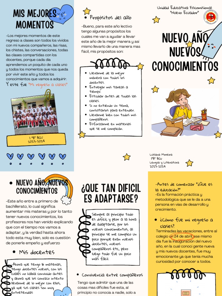 Folleto Del Regreso A Clases | PDF