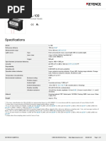 Keyence LM-1100 Data Sheet | PDF | Power Supply | Imaging