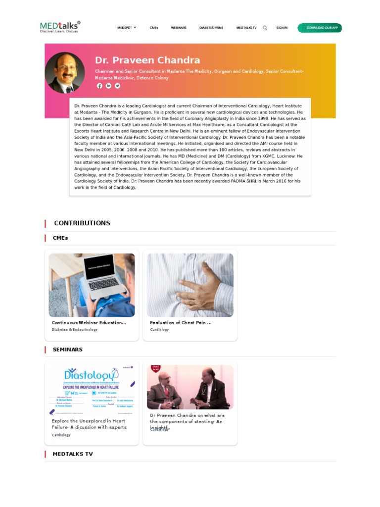 Dr. Praveen Chandra | PDF | Self-Improvement | Wellness