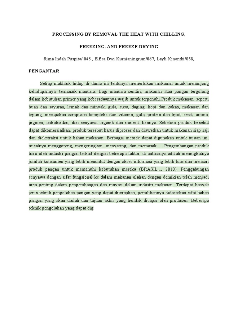 4B - Cooling, Freezing, Freeze Drying | PDF