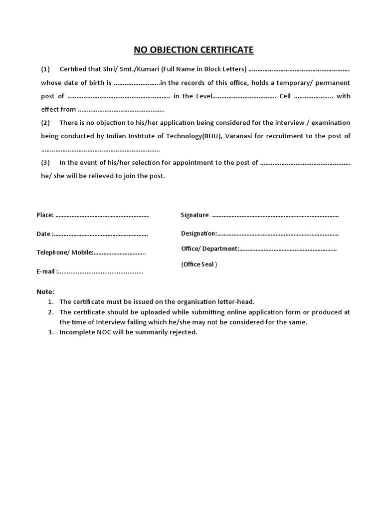 NOC Format21 | PDF | Career & Growth | Technology & Engineering