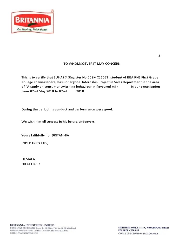 Certificate Britannia | PDF | Business