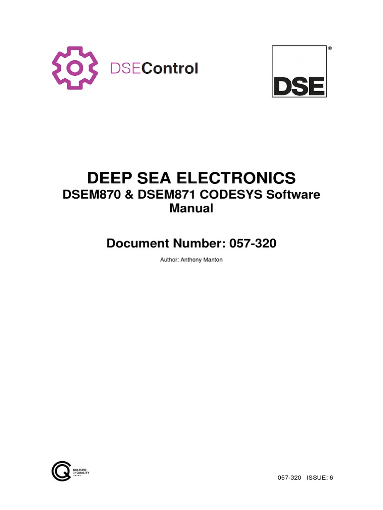 DSEM870 CODESYS Software Manual 1 | PDF | Ip Address | Programmable Logic Controller