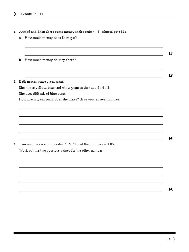 Unit 11 Revision Pdf