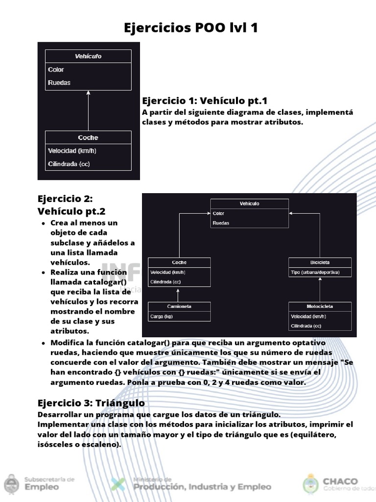 Ejercicios - POO lvl1 | PDF | café | Objeto (informática)