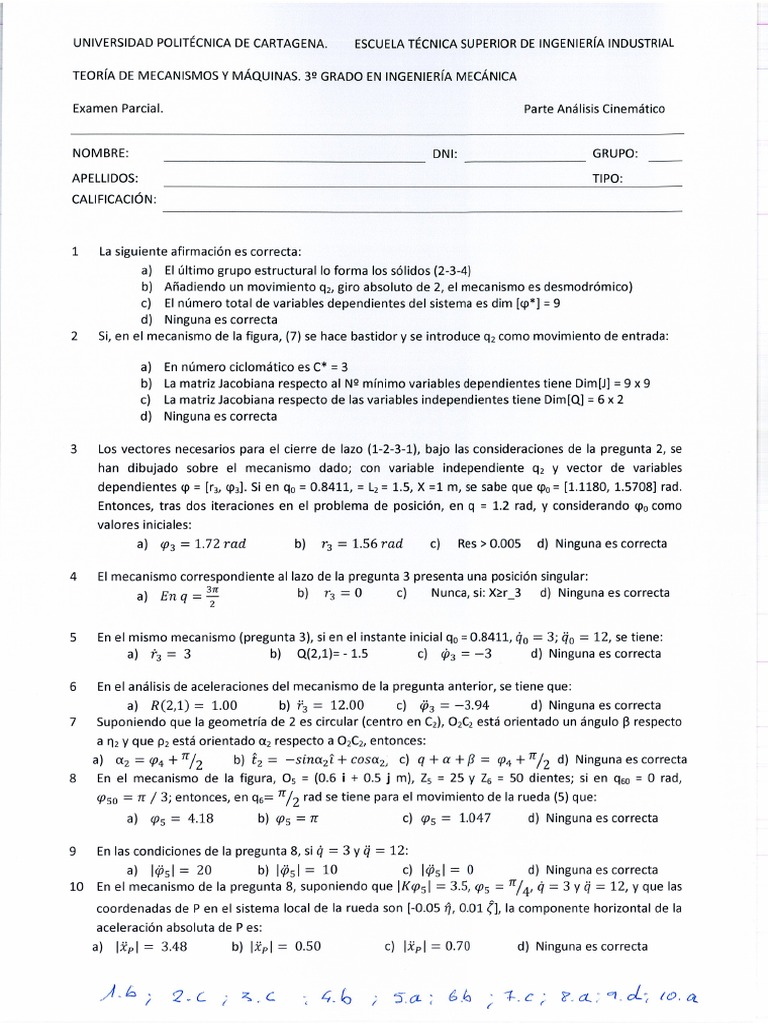 01 - GIM3 - TMM - Parcial I | PDF