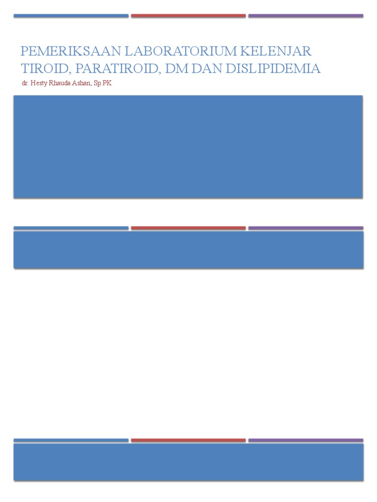 Pemeriksaan Laboratorium Kelenjar Tiroid, Paratiroid | PDF