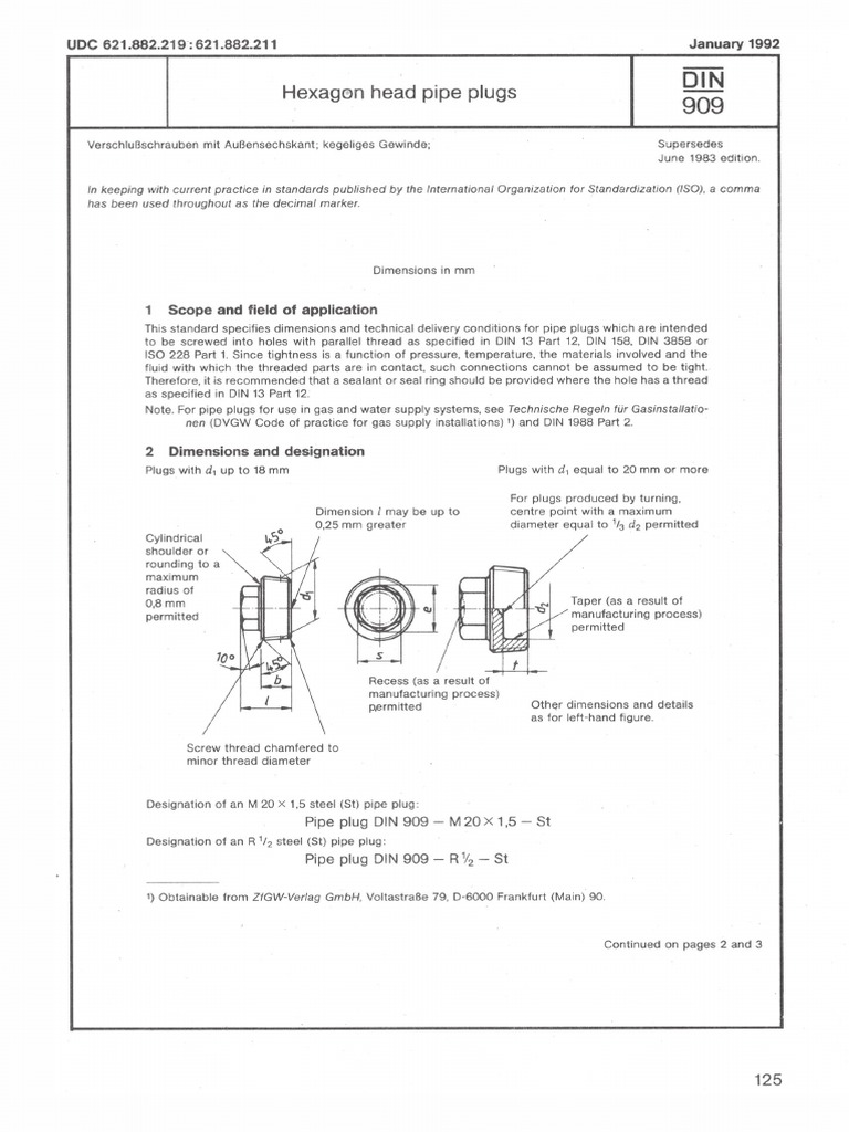 Din 909 | PDF