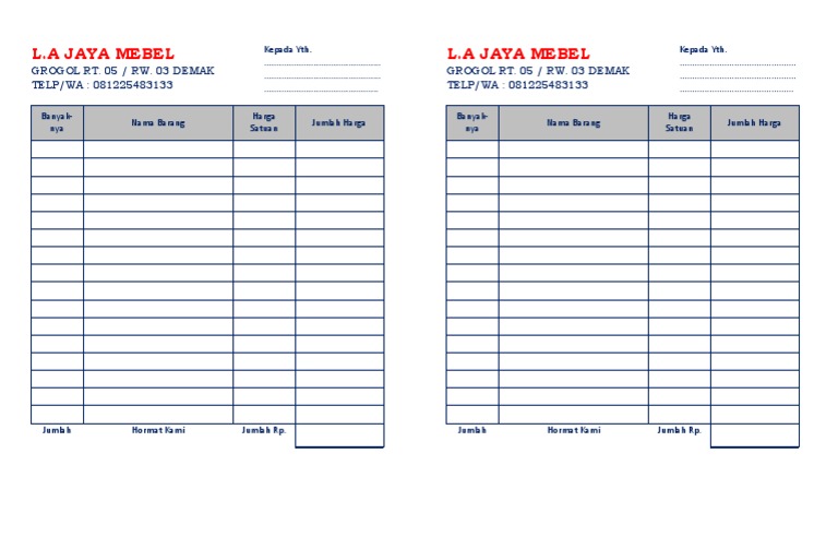 Nota Pembelian | PDF