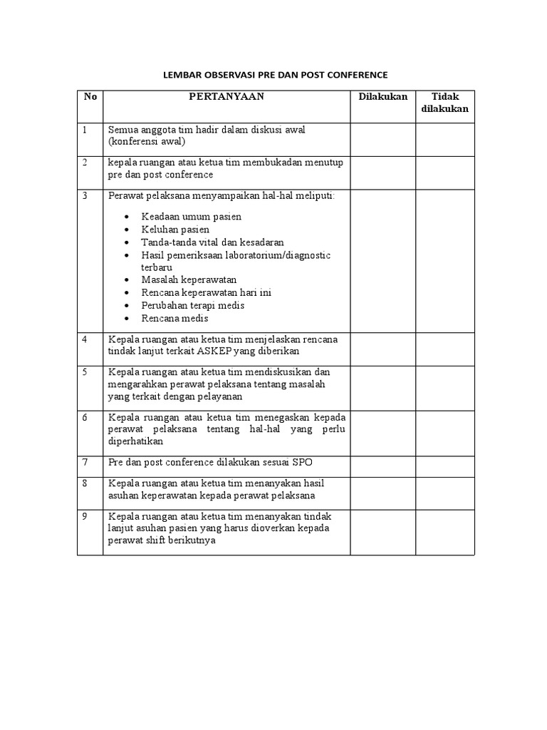 LEMBAR OBSERVASI DAN WAWANCARA KONSUL | PDF
