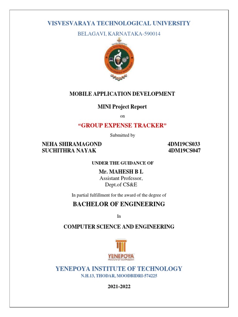 Mad Project Report | PDF | Android (Operating System) | Operating System