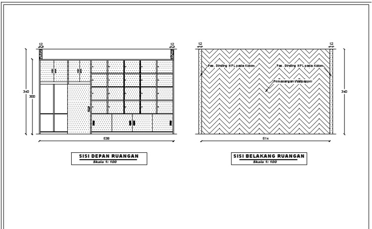 tampak lemari autocad | PDF