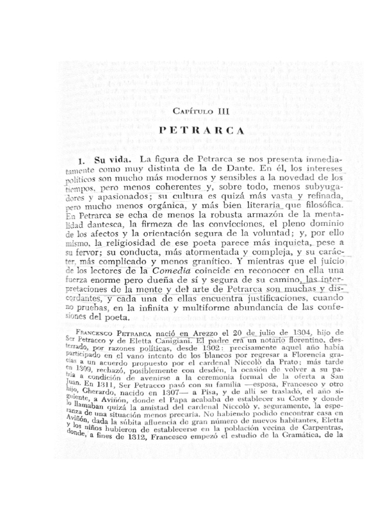 Biografía Petrarca | PDF