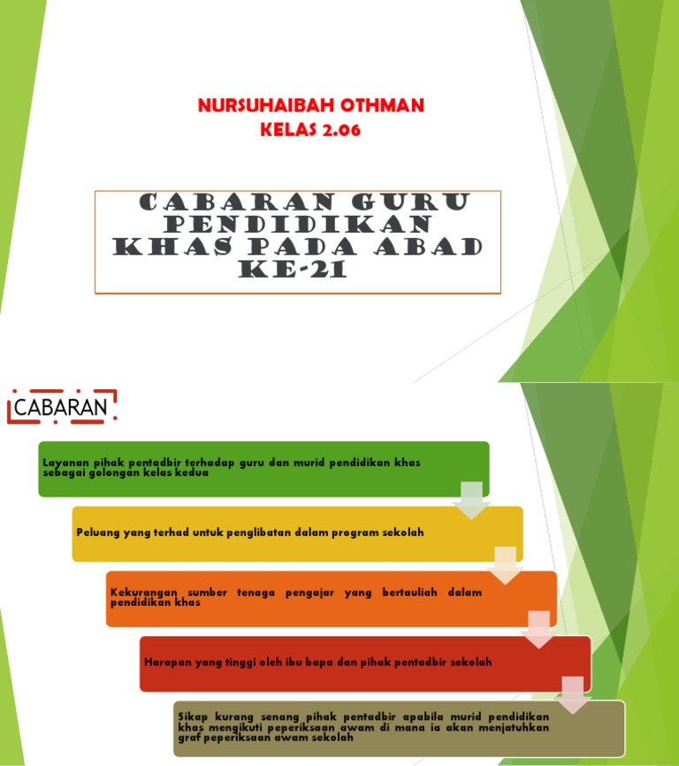 Cabaran Guru Pendidikan Khas | PDF