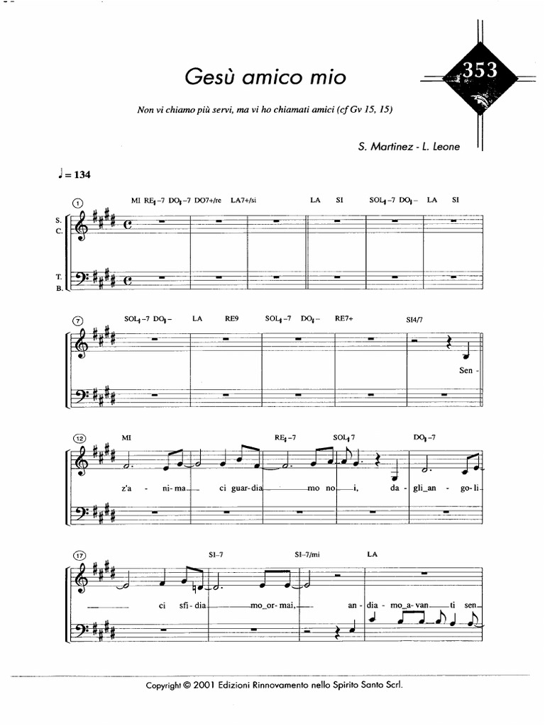 Gesù Amico Mio | PDF